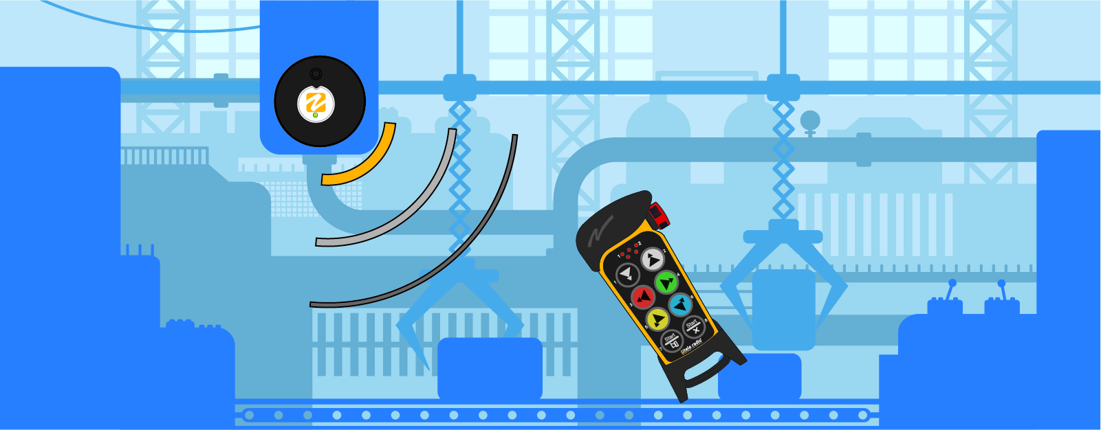 Receiver Modbus RTU / RS485 for industrial remote control