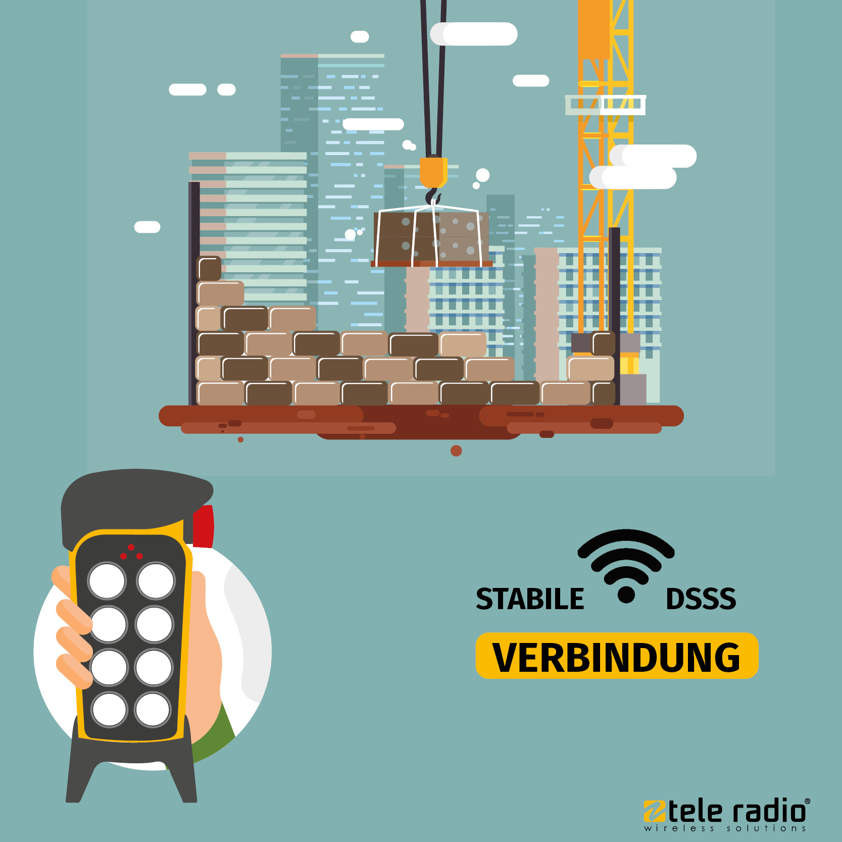 Sicheres Arbeiten dank intelligent gestreutem Funksignal