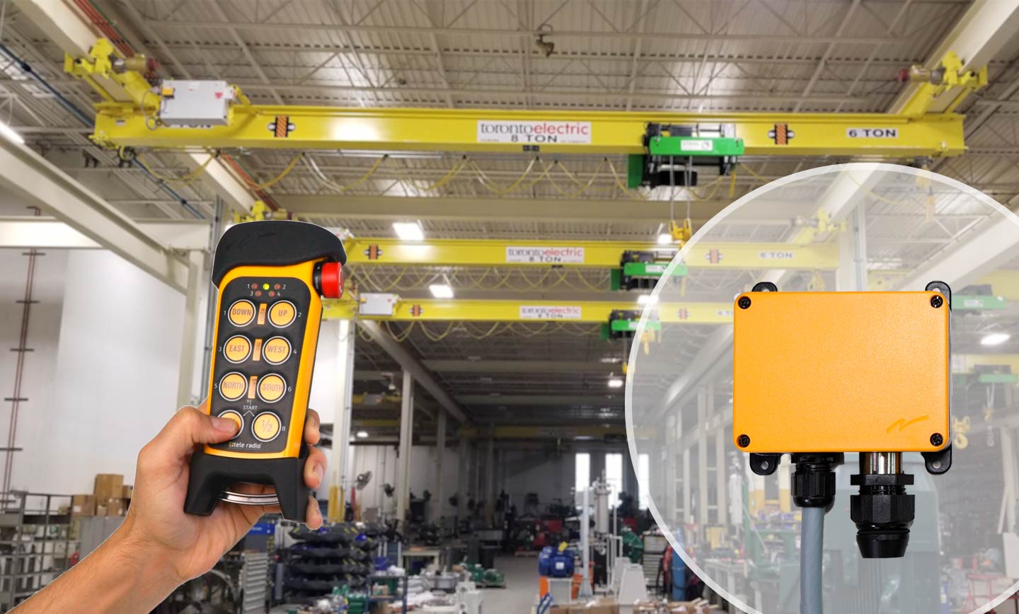 Crane receiver with optional buzzer